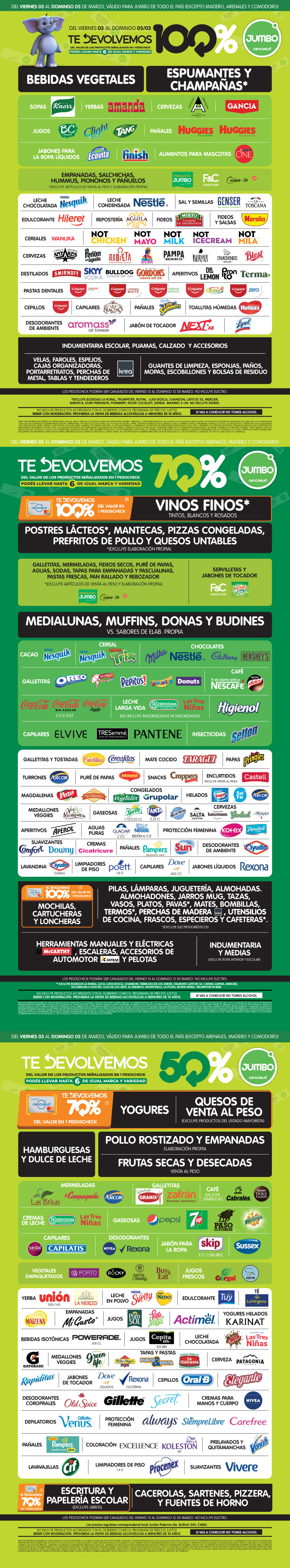 Jumbo al 100 I Te devolvemos hasta el 100%